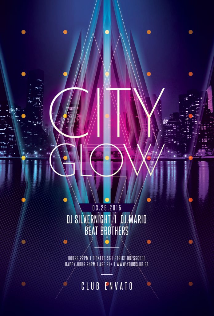 Glow In The Dark Flyer Templates in PSD • styleWish