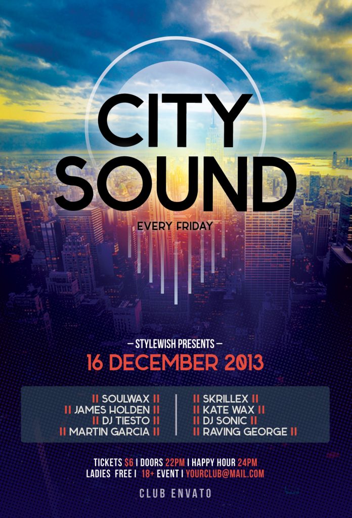 City Flyer Template for Photoshop • styleWish