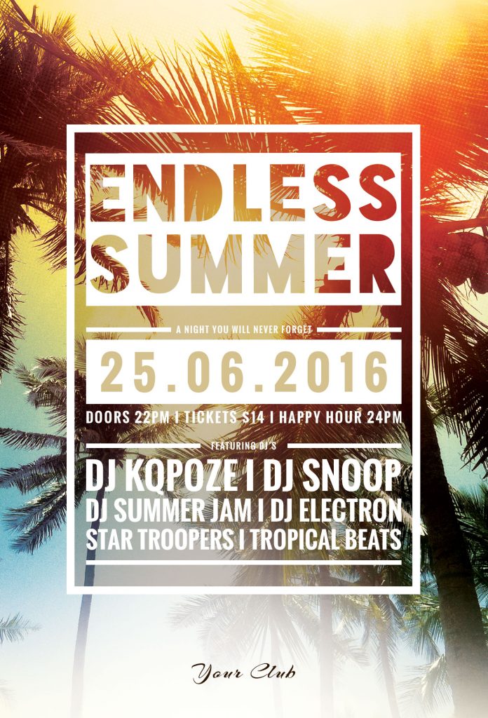The best Summer Flyer Templates in PSD • styleWish