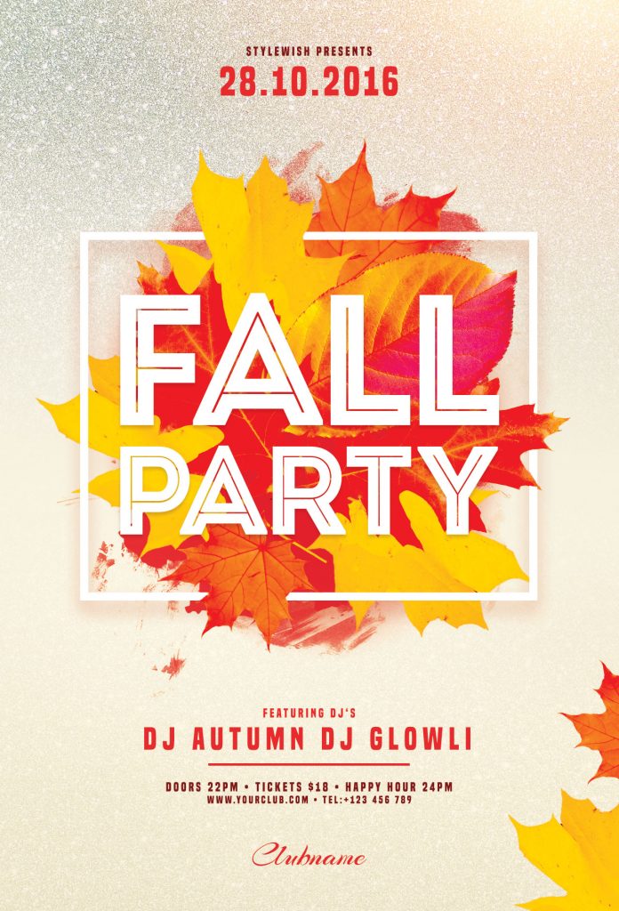 Fall & Autumn Flyer Templates for Photoshop • styleWish
