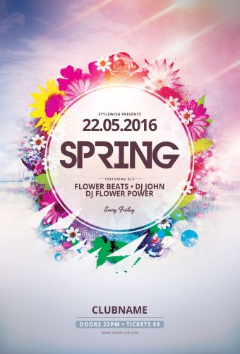 The best Spring Flyer Templates in PSD • styleWish