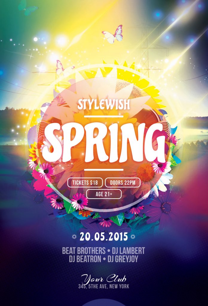 The best Spring Flyer Templates in PSD • styleWish