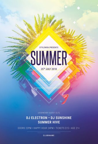 The best Summer Flyer Templates in PSD • styleWish