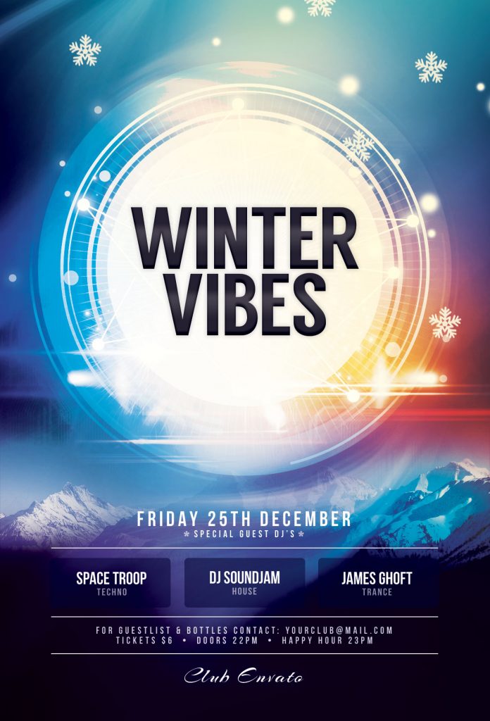 Winter Flyer Templates for Photoshop • styleWish