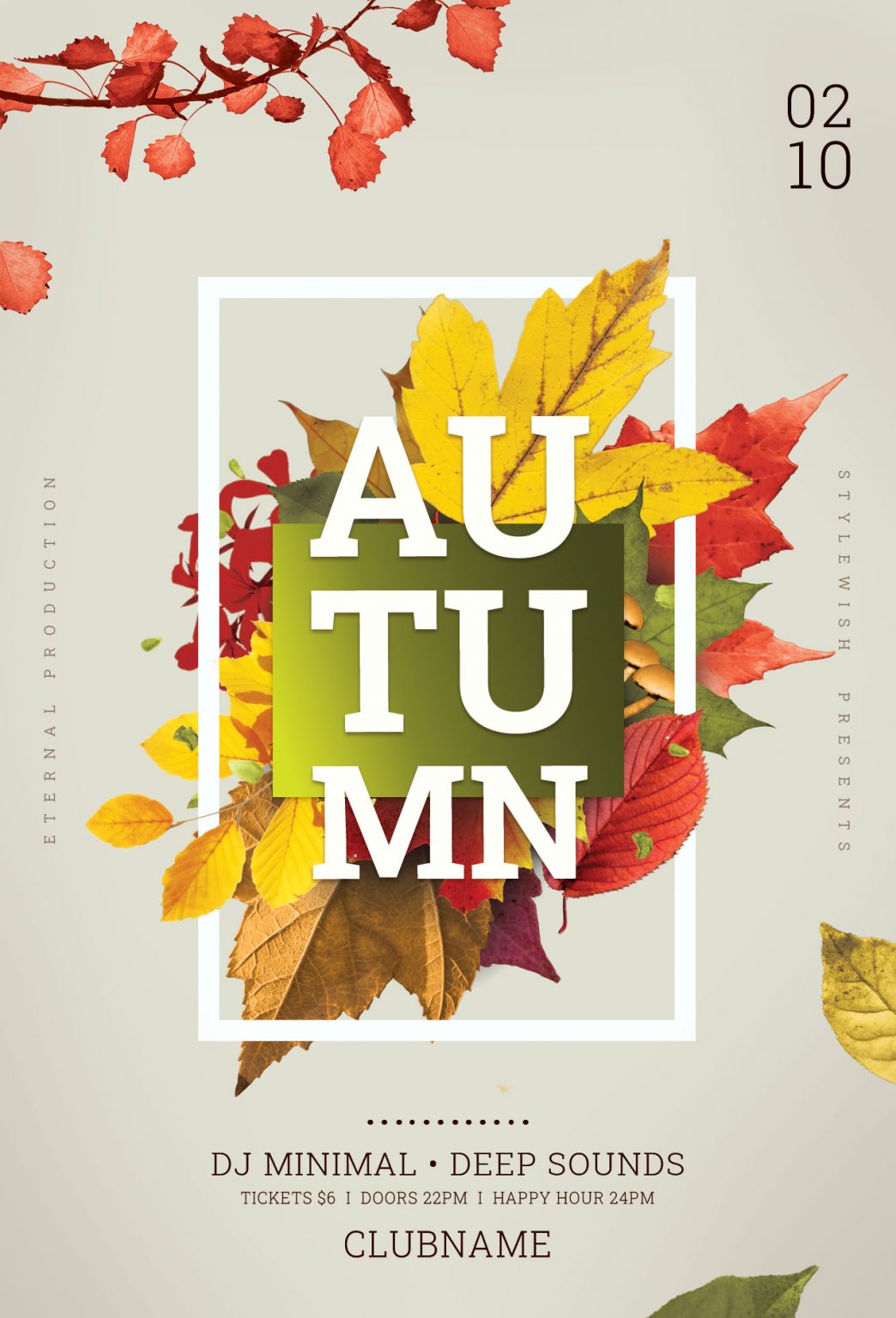 Fall & Autumn Flyer Templates for Photoshop • styleWish