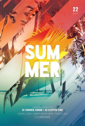 The best Summer Flyer Templates in PSD • styleWish