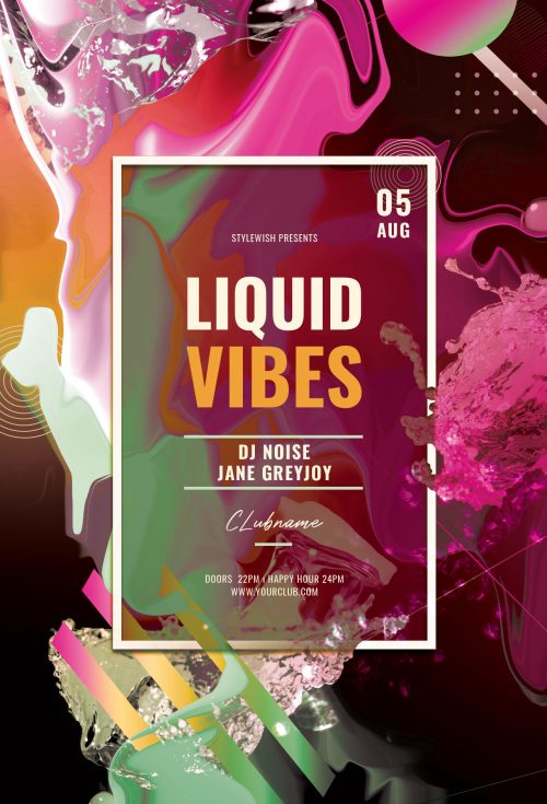 Liquid Vibes Flyer • styleWish