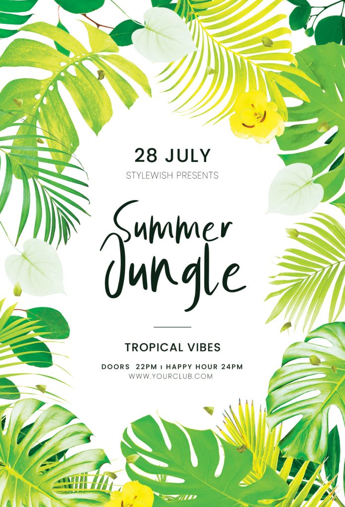 The best Floral Flyer Templates for photoshop • styleWish