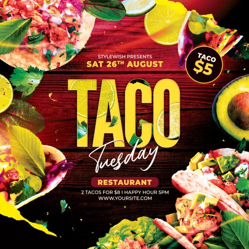 Taco Tuesday Flyer • styleWish