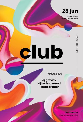 Abstract Flow Flyer • styleWish