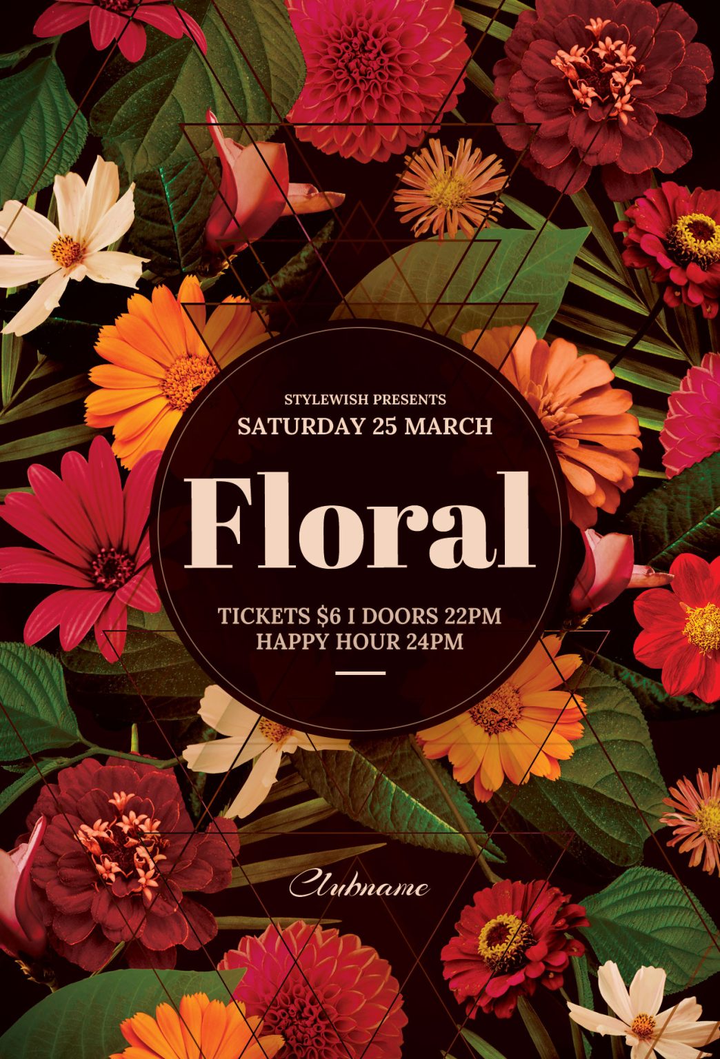 The best Floral Flyer Templates for photoshop • styleWish