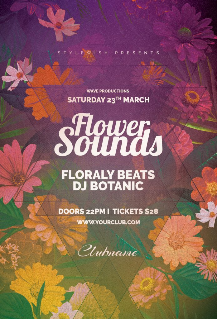 The best Floral Flyer Templates for photoshop • styleWish